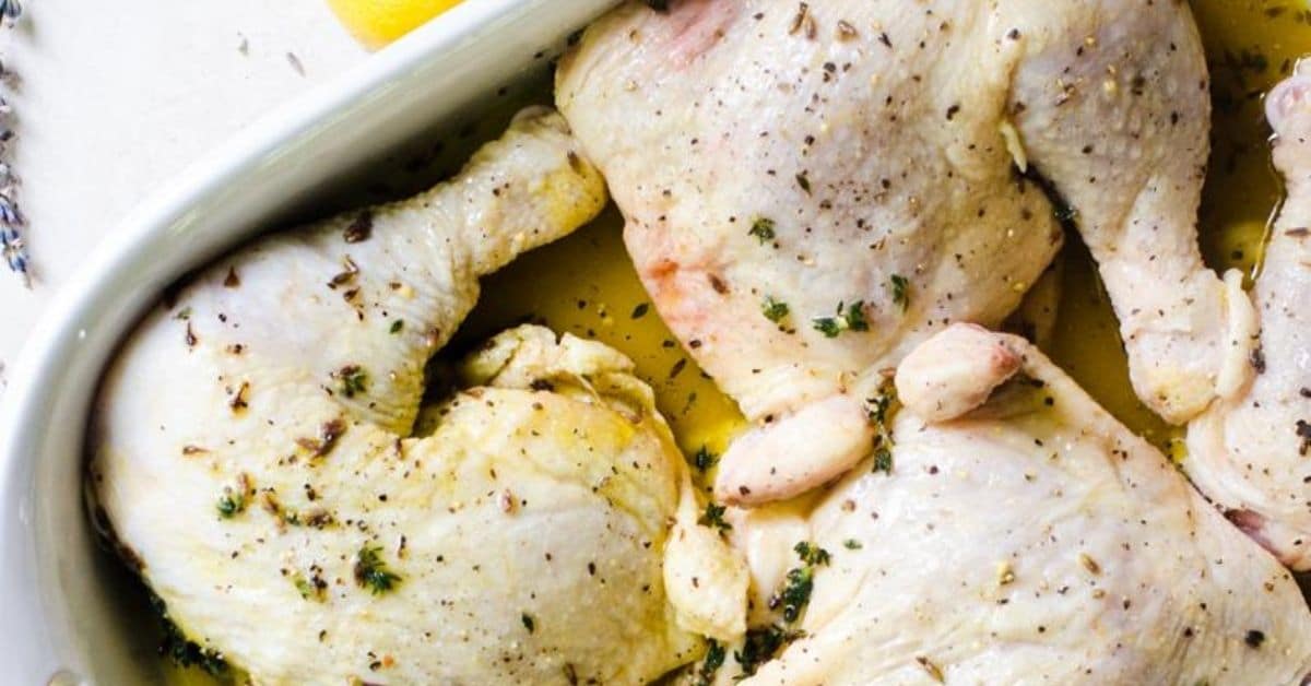 Sweet Lavender Chicken with Lemon - Food Above Gold